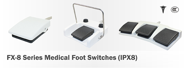 FX-8 Series Medical Foot Switches (IPX8) - SUNS international LLC