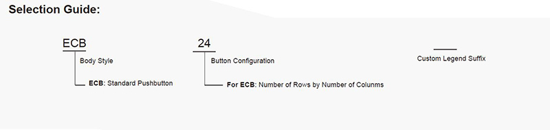 ECB CAN Bus Keypads - SUNS international LLC